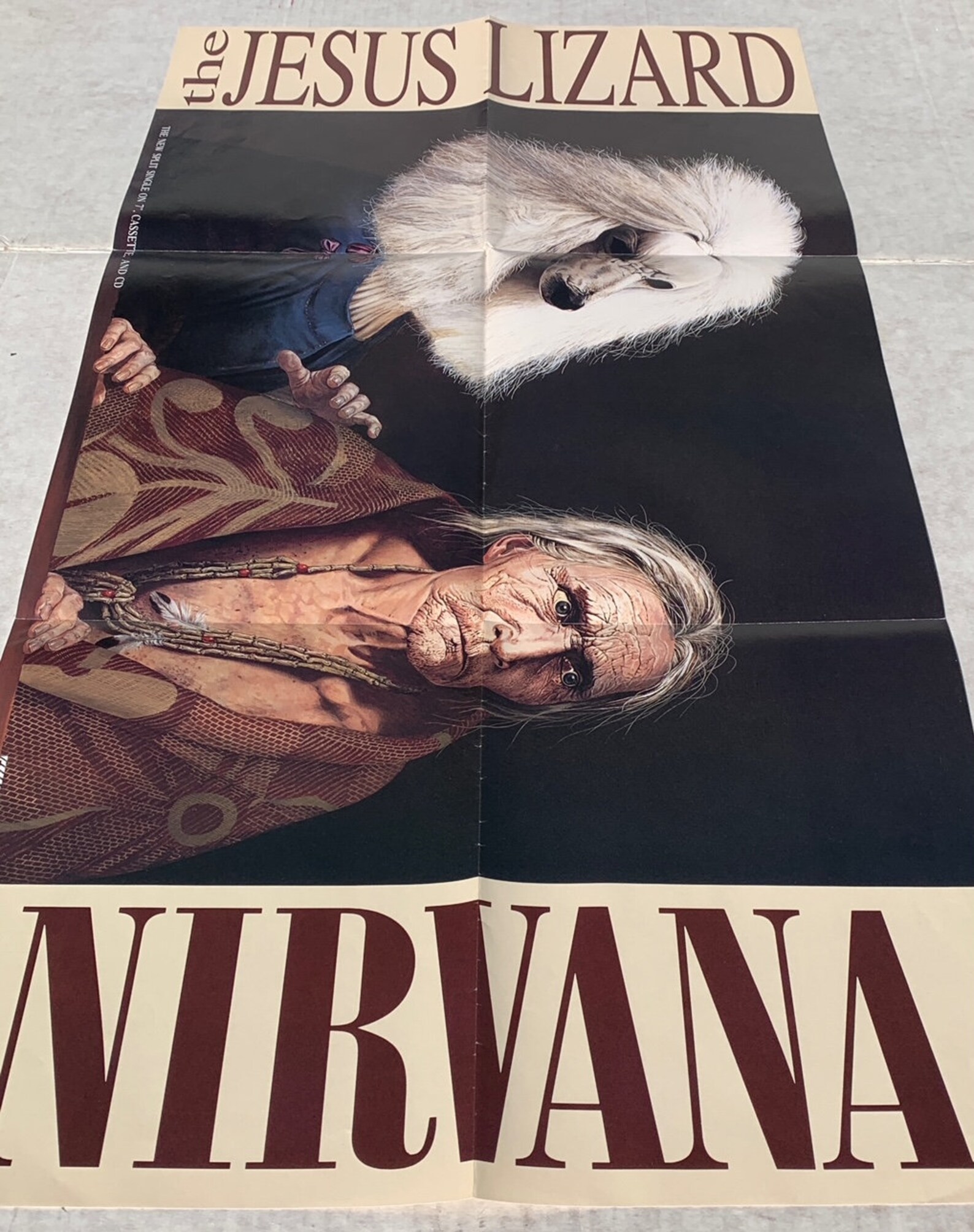 NIRVANA / JESUS LIZARD 1993 Original Poster From Touch & Go Records ...