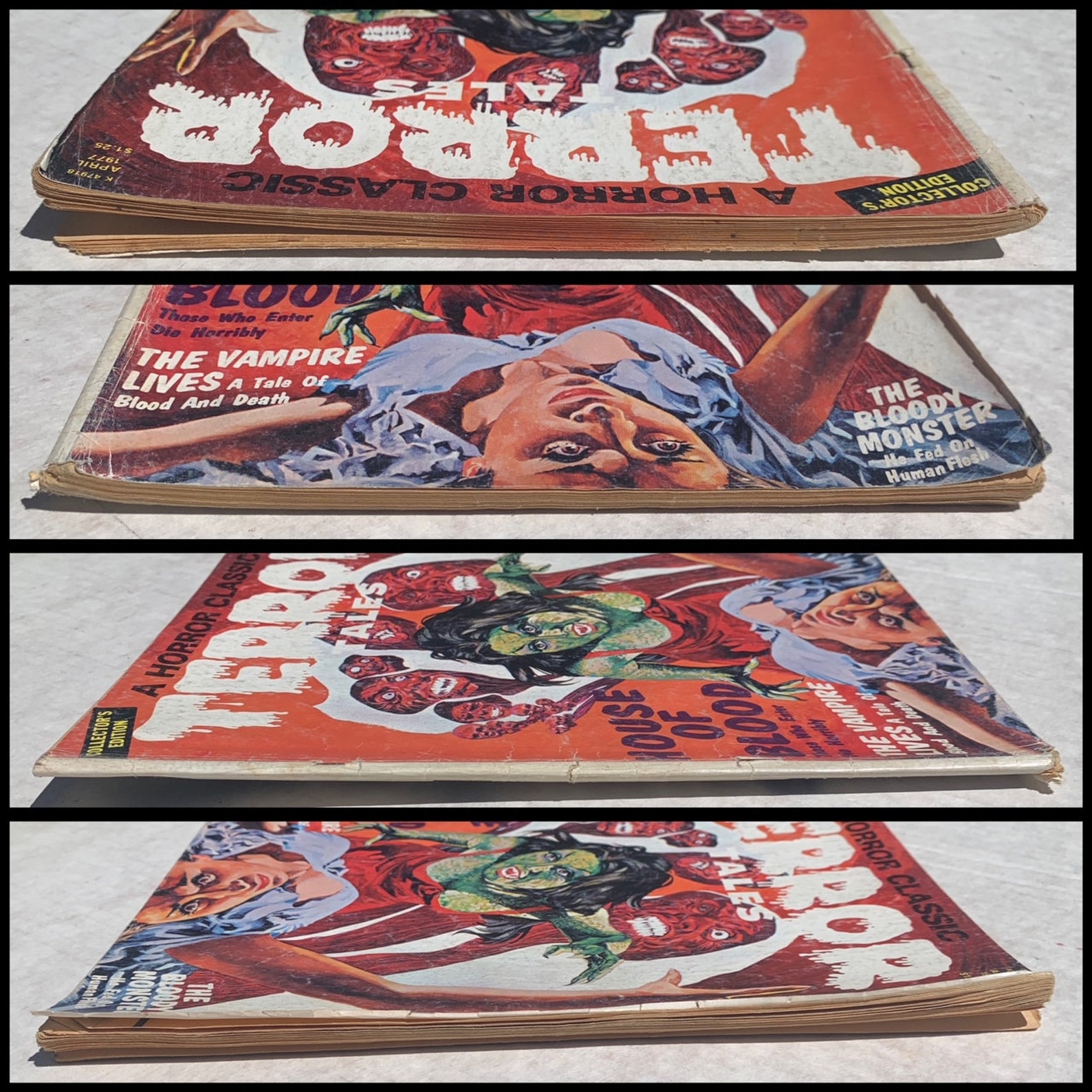 TERROR TALES 1977 Eerie Publications HORROR Comic Book Ghoul Satan ...