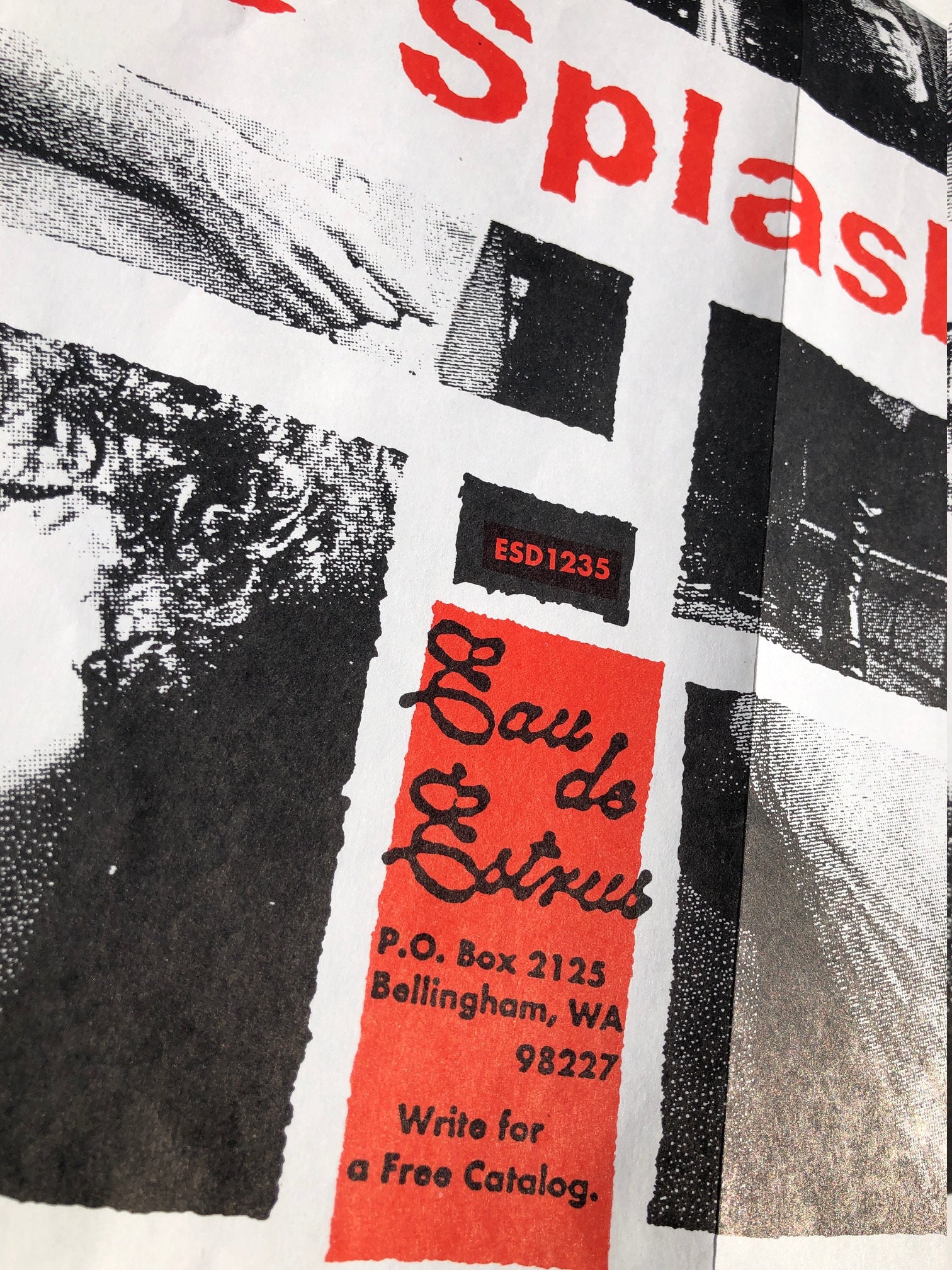 SPLASH FOUR Kicks in Style 1996 POSTER Garage Rock Estrus Records ...