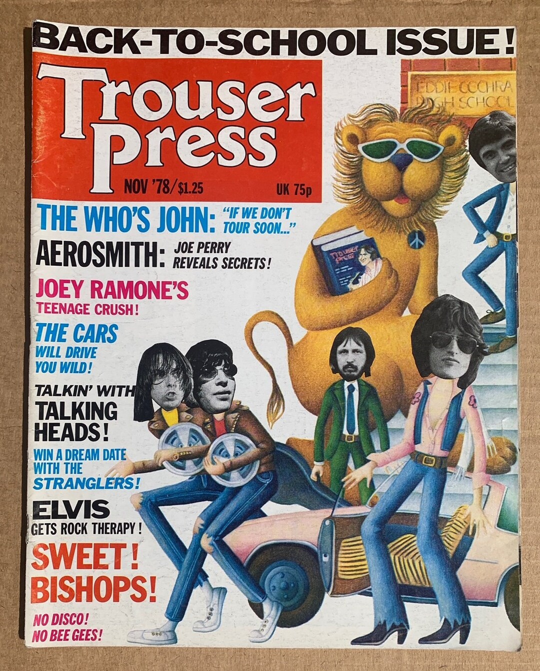 1978 TROUSER PRESS Magazine RAMONES the Who the Cars Talking Heads ...