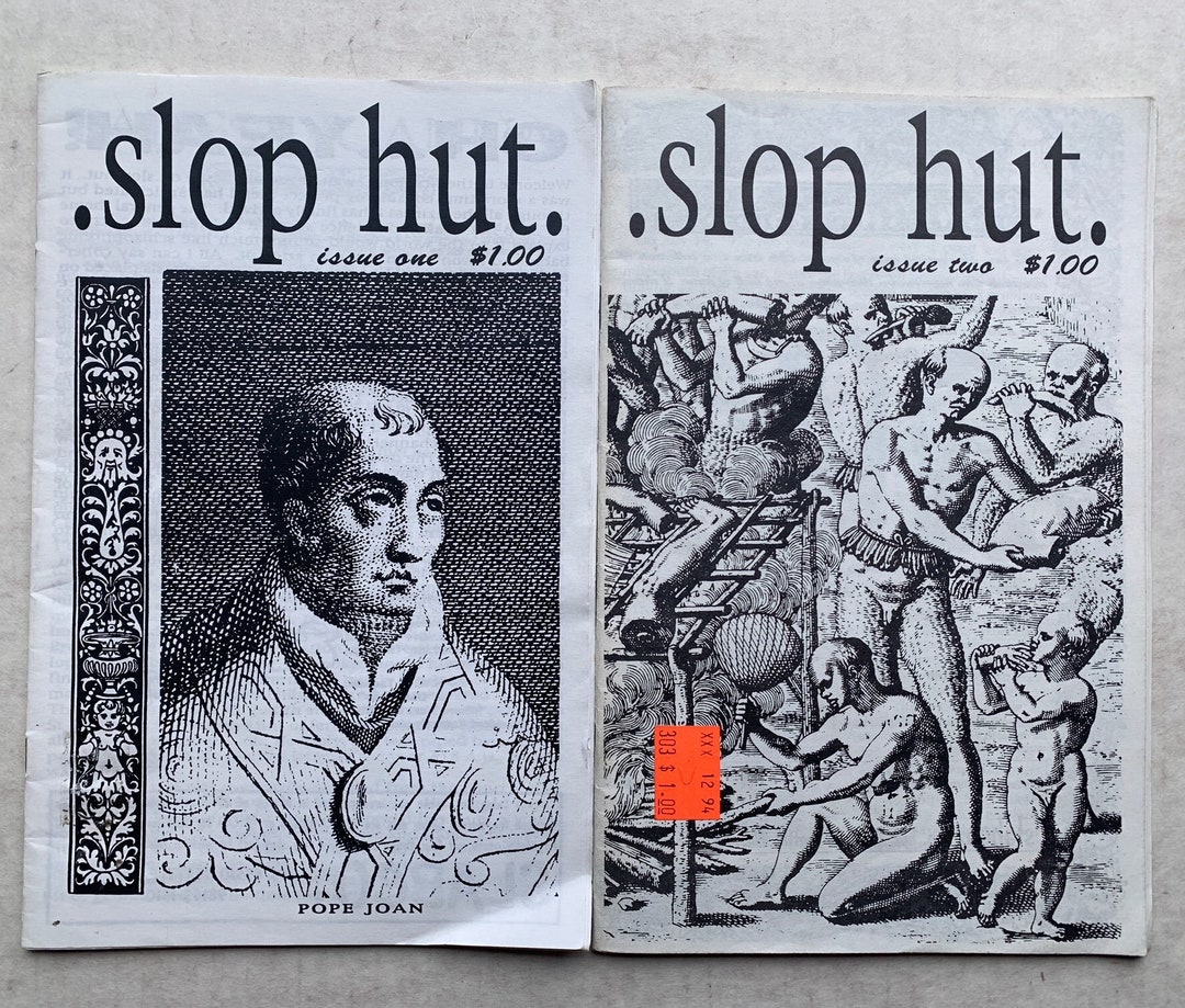 SLOP HUT Lot of 2 1990's Counter Culture History Zines Murder Disaster ...