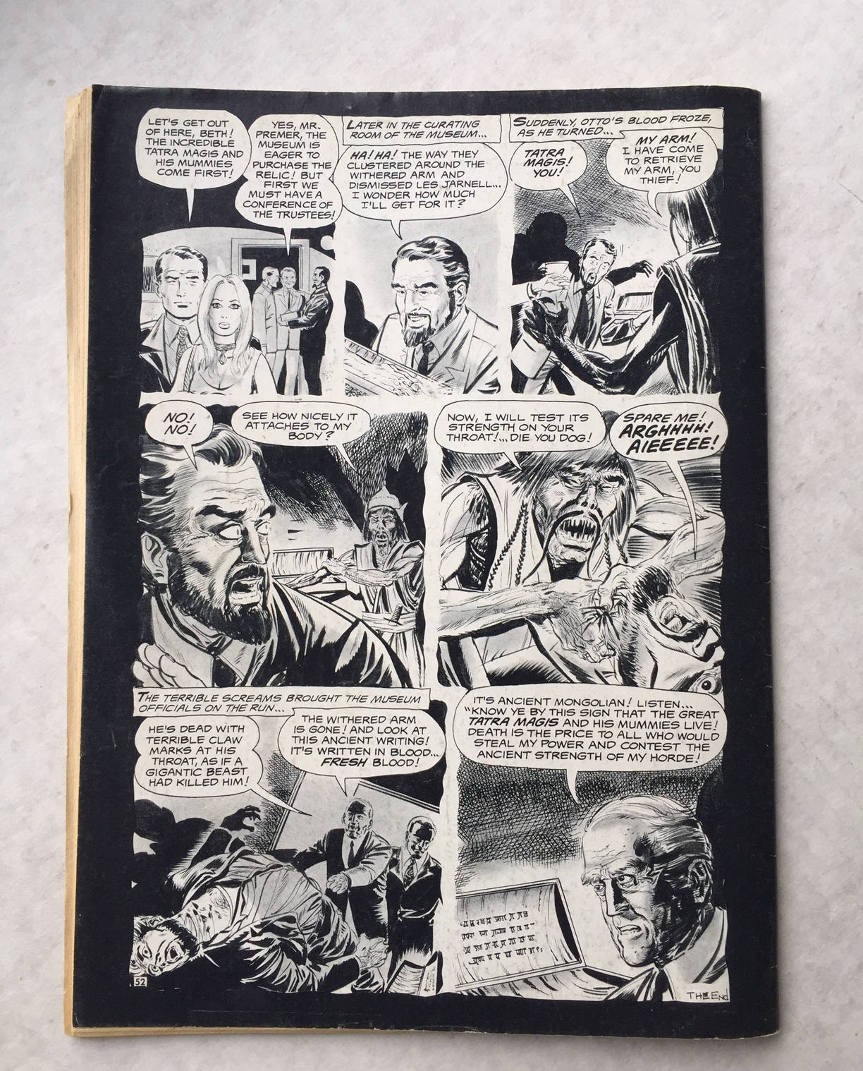 TERROR TALES 1973 Horror Comic Magazine Book Eerie Gore Vampires ...