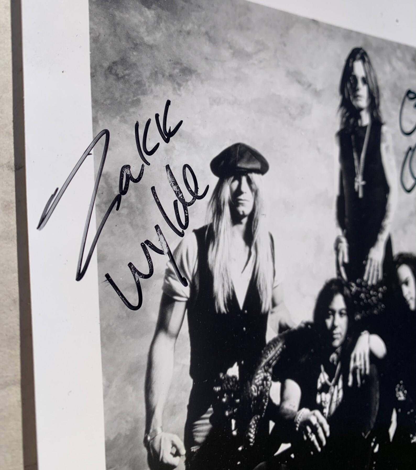 1991 OZZY OSBOURNE AUTOGRAPHED Photo Zakk Wylde Randy Castilo and ...