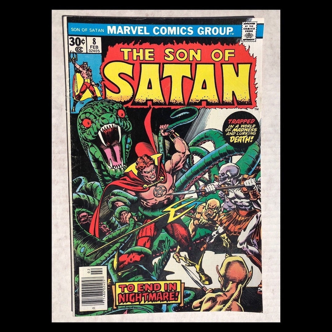 1977 FILS DE SATAN #8 Marvel Comics Daimon Hellstrom Helstrom Hellstorm ...