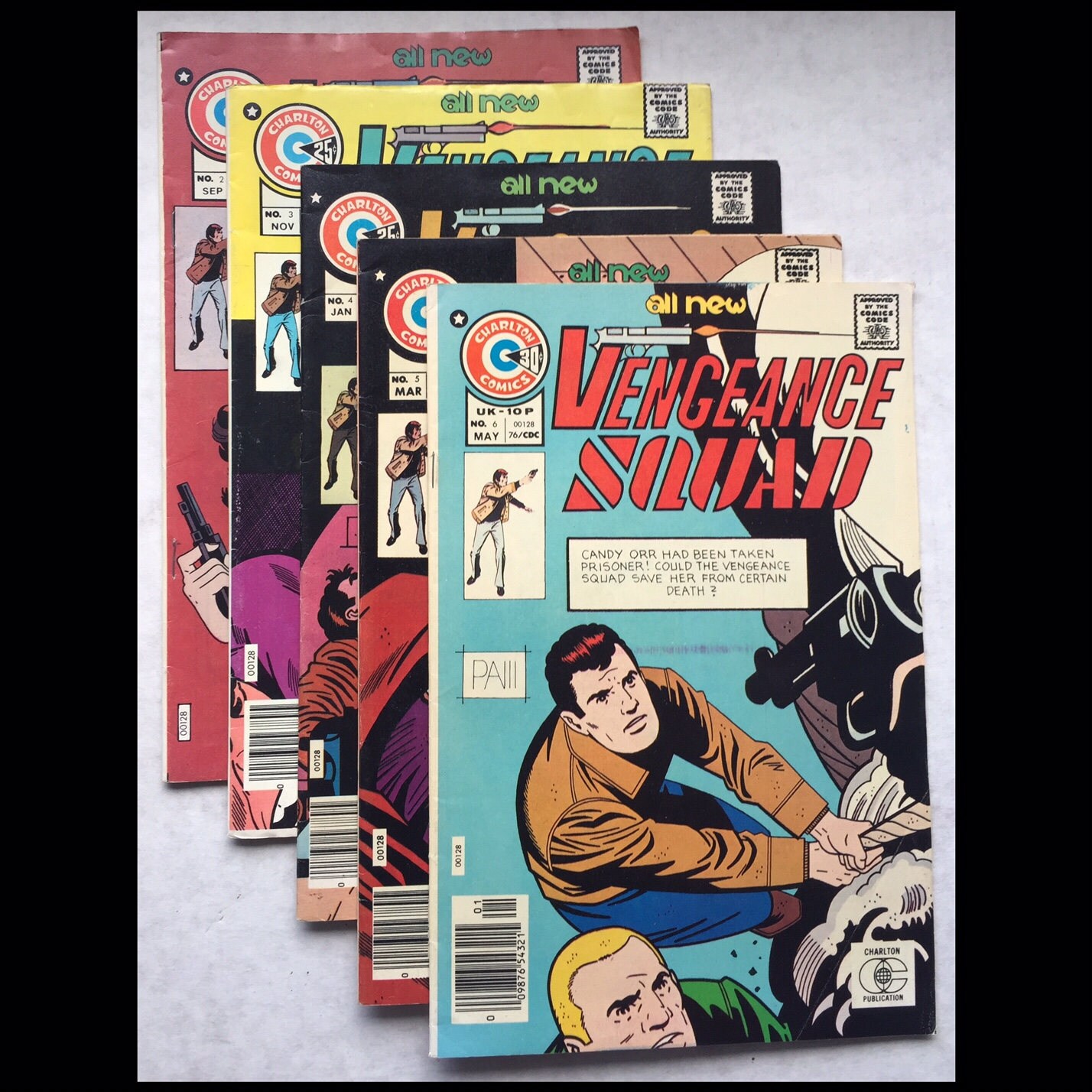 5 VENGEANCE SQUAD 1970's Secret Agent COMIC Books 2 Thru - Etsy