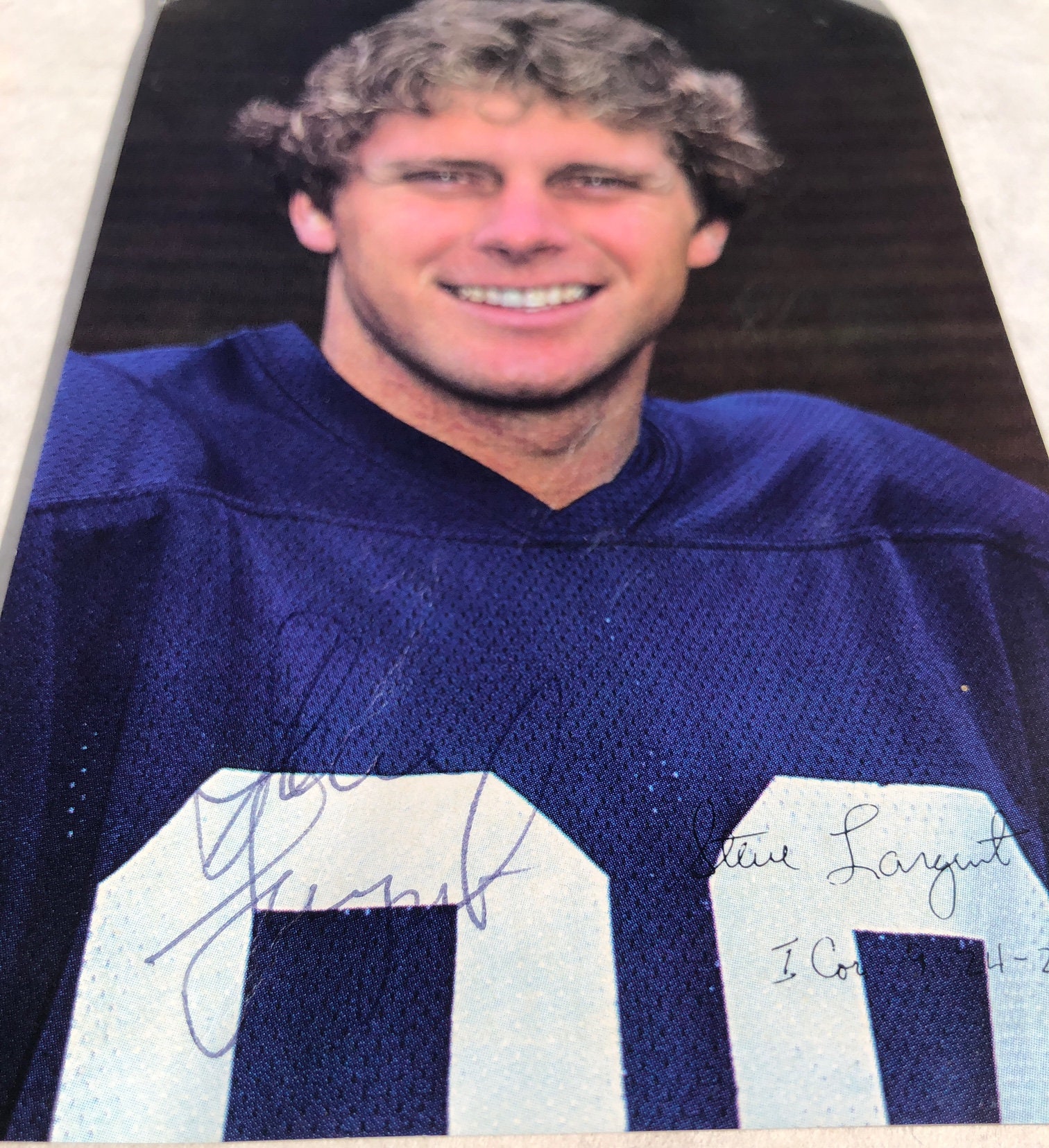 1981 SEATTLE SEAHAWK AUTOGRAPHS Steve Largent & Jim Zorn Football ...