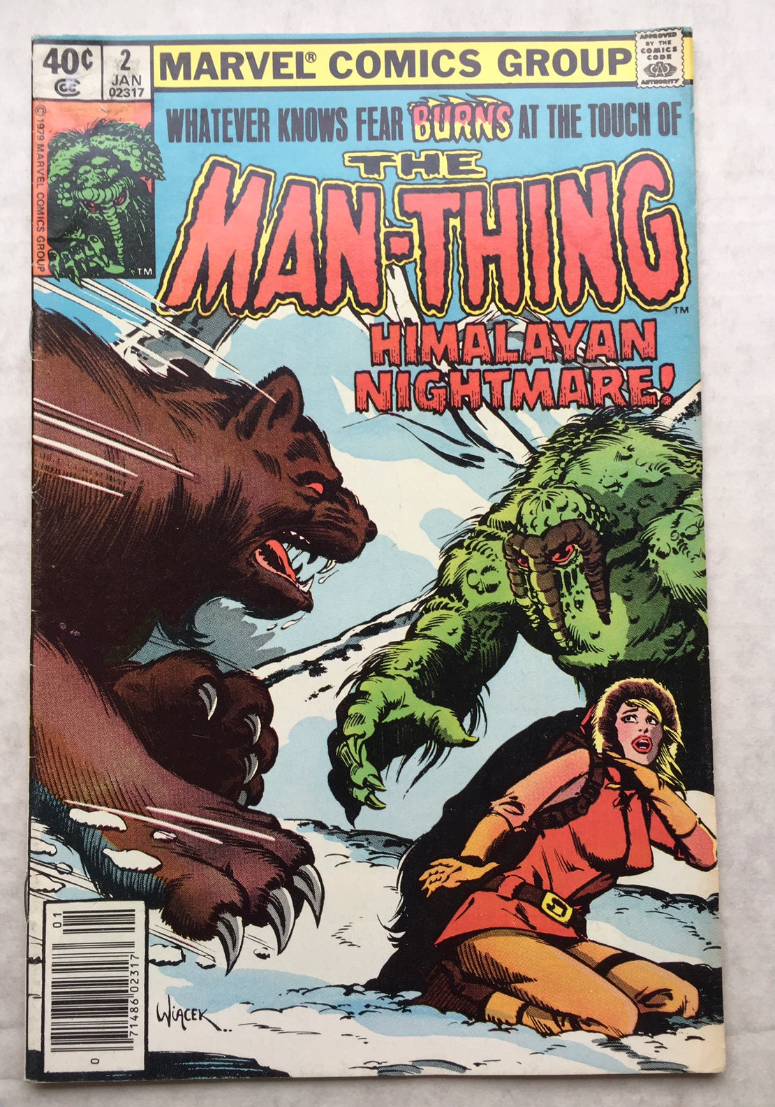 MAN-THING 2 1979 Marvel Comics Comic Book Himalayan Nightmare Swamp ...