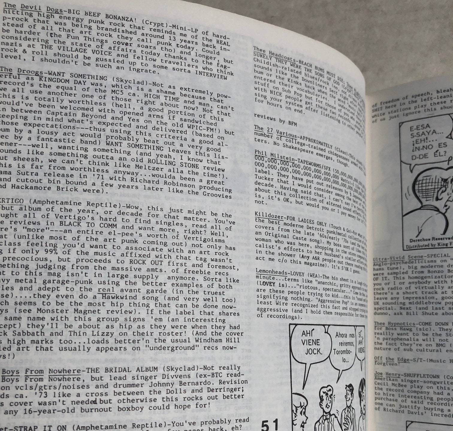 Black to Comm 1991 'zine STIV BATORS Link Wray Amon Duul Edgar Breau ...