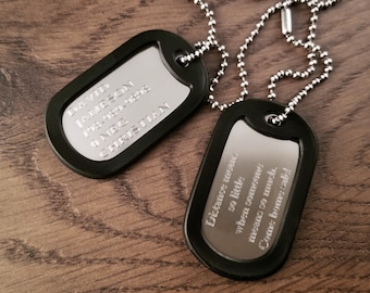 Mens dog tag | Etsy