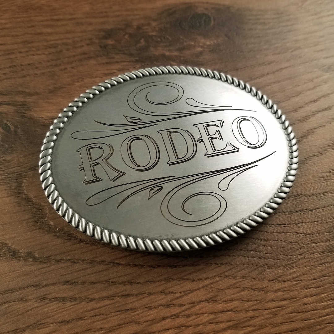 Engraved Belt Buckle, Personalized Antique Pewter Rope Design Belt ...