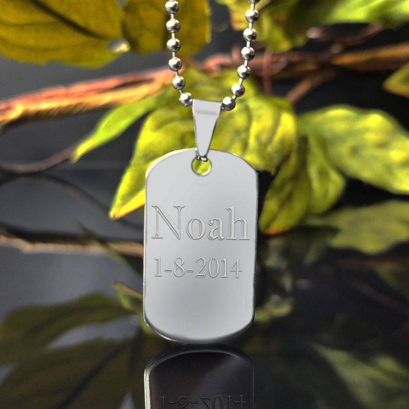 Tag 3 Initial Necklace - Etsy