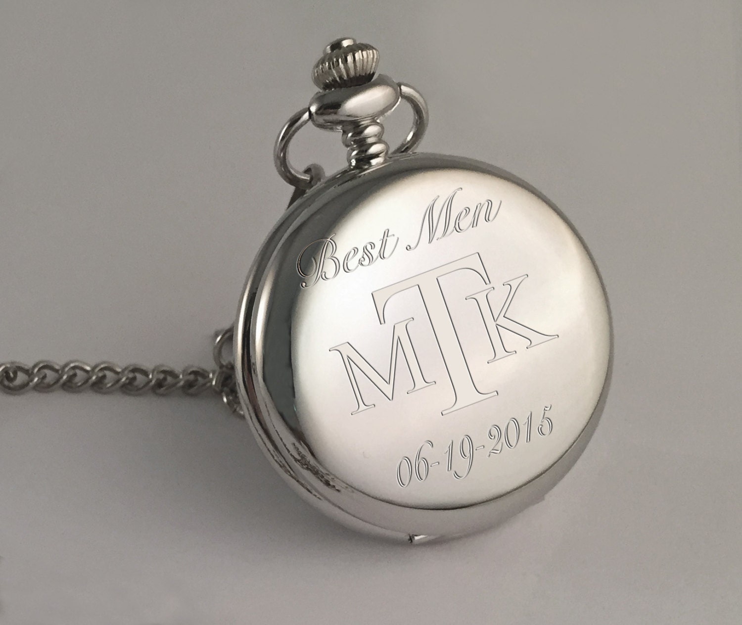 Personalized Pocket Watch Engraved for Free, Custom Silver Old ...