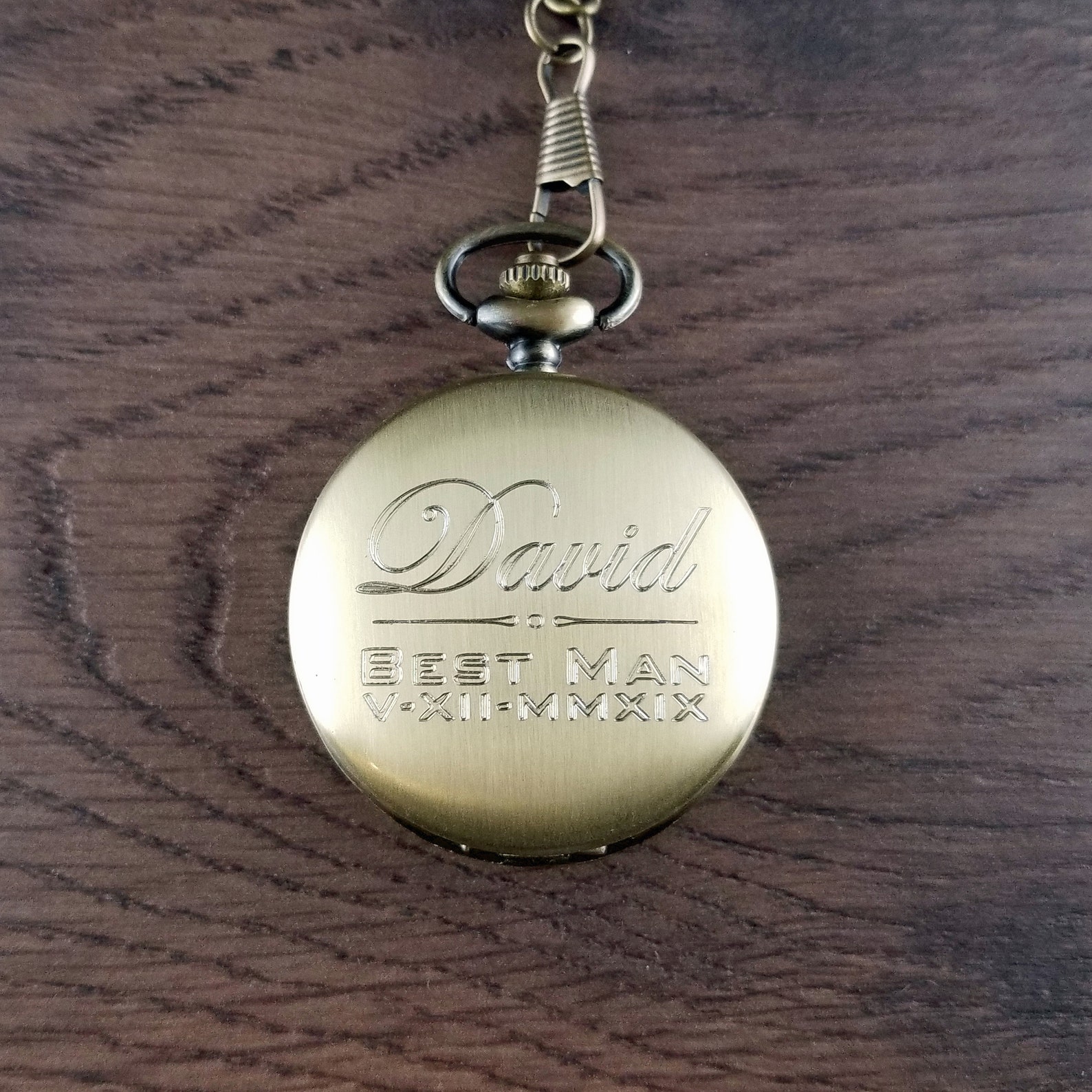 Personalized Pocket Watch Engraved for Free Custom Bronze Old - Etsy