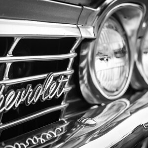 Chevrolet Emblem on a 1965 Chevy Impala, Automotive Photography ...