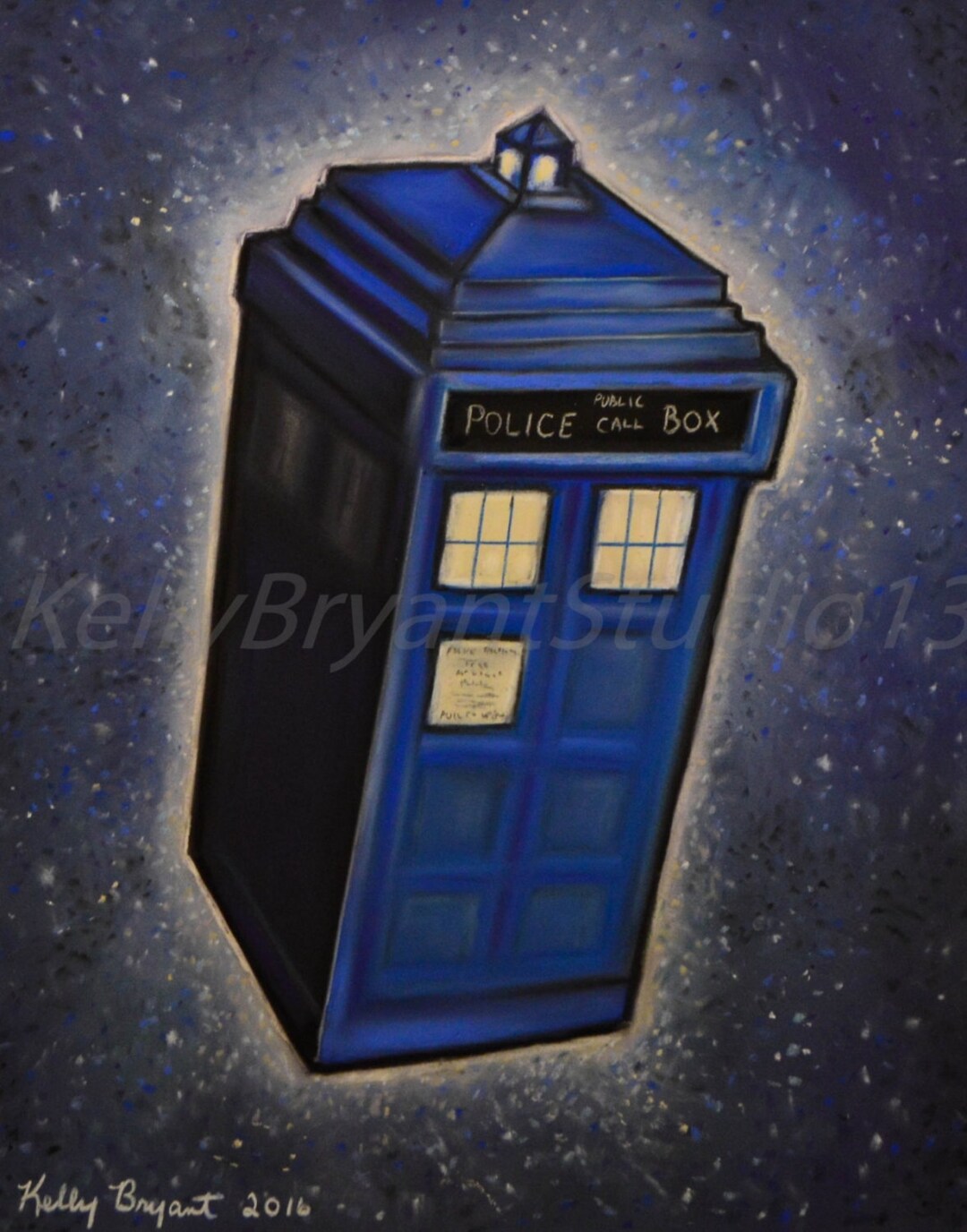 TARDIS, Giclee Print From Original Pastel Painting - Etsy