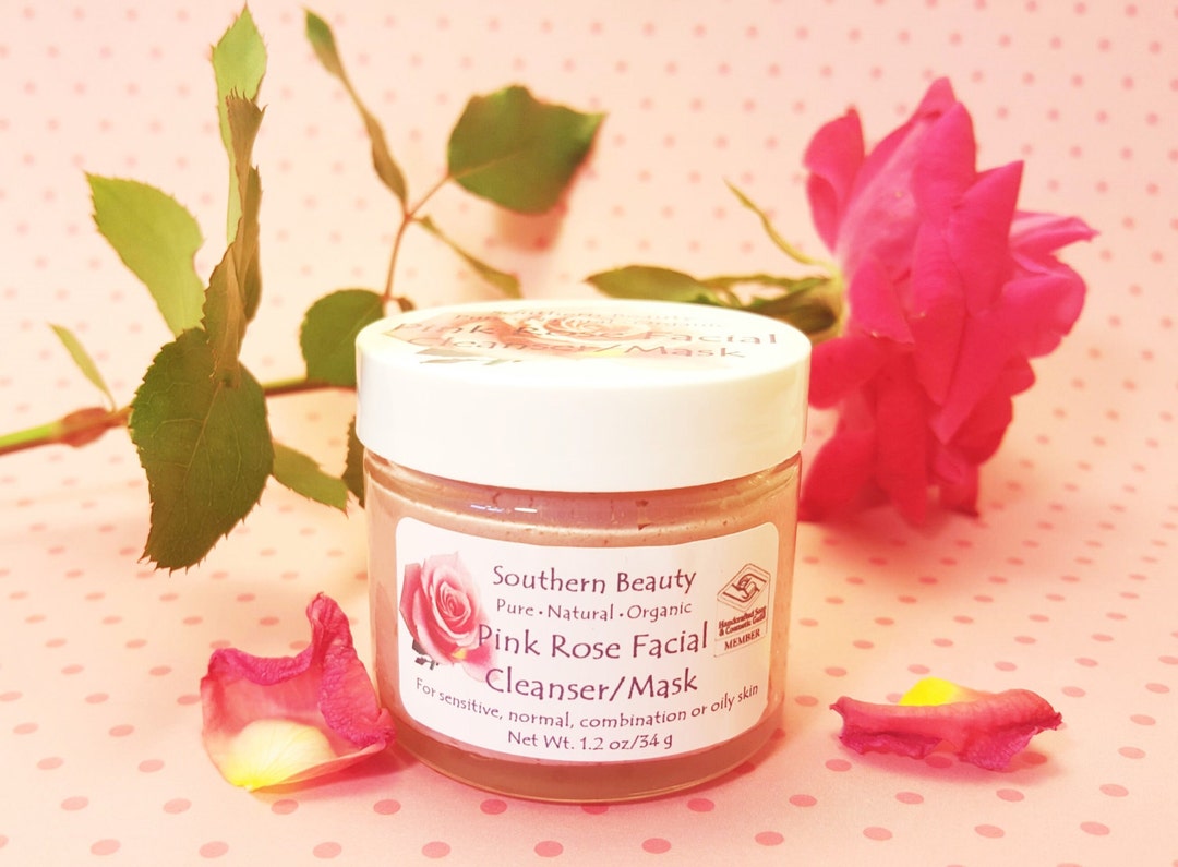 Pink Rose Facial Wash | Pink Clay Facial Wash | Natural Face Wash - Etsy