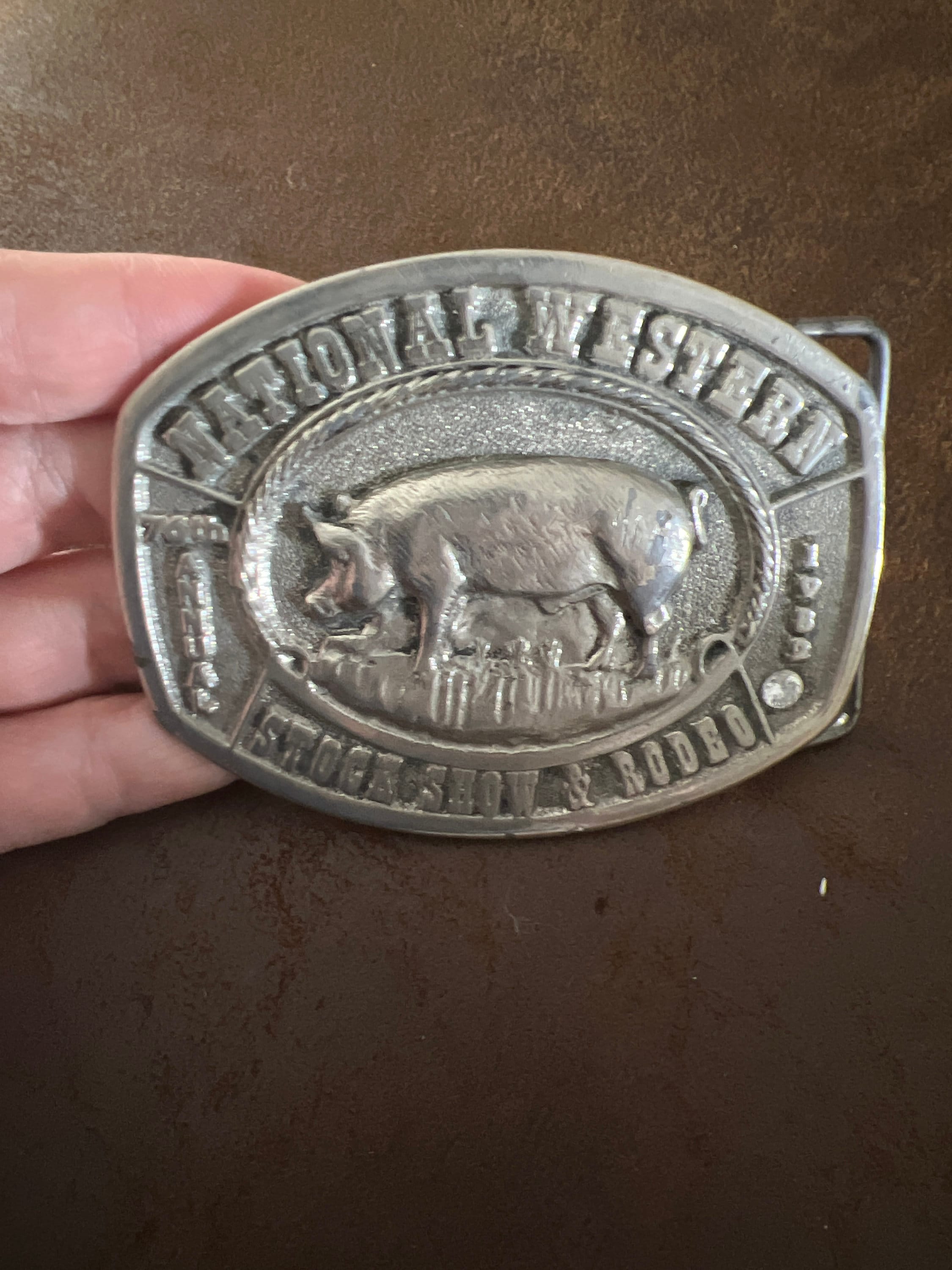 Limited Edition National Western Stock Show & Rodeo Belt Buckle Pig ...