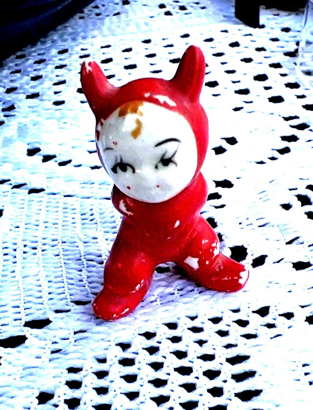 Vintage Pixie Cupid, Rare Mini Devil Vintage Halloween Japan Miniature ...