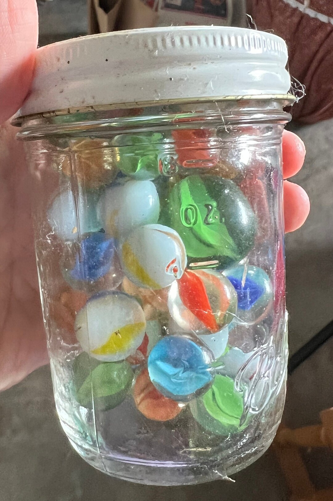 Vintage Jar of Vintage Marbles, Full Jar, Glass Marbles - Etsy