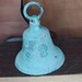 Vintage Turquoise Metal Bell - Etsy