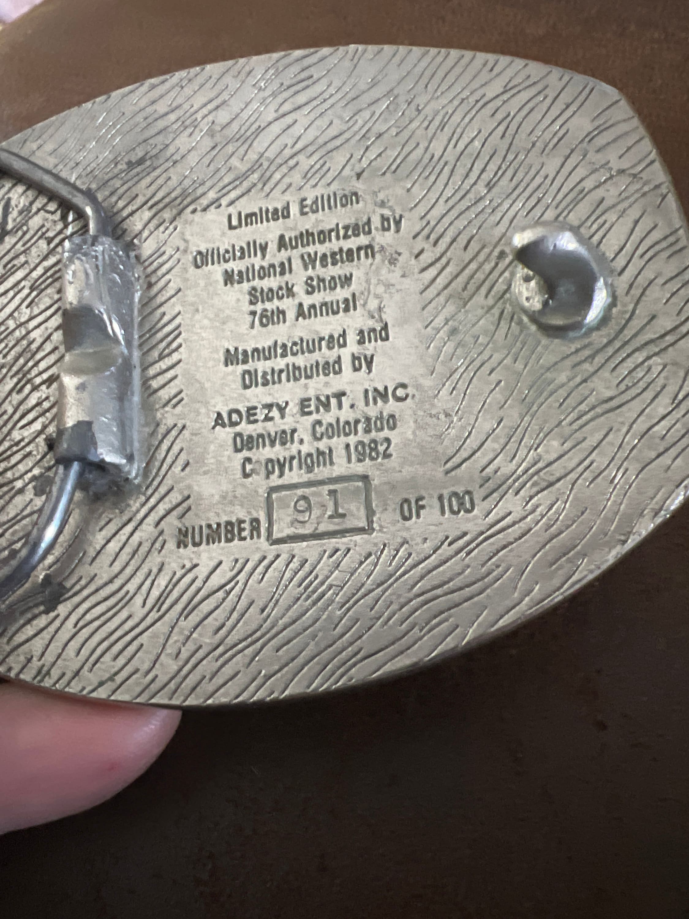 Limited Edition National Western Stock Show & Rodeo Belt Buckle Pig ...