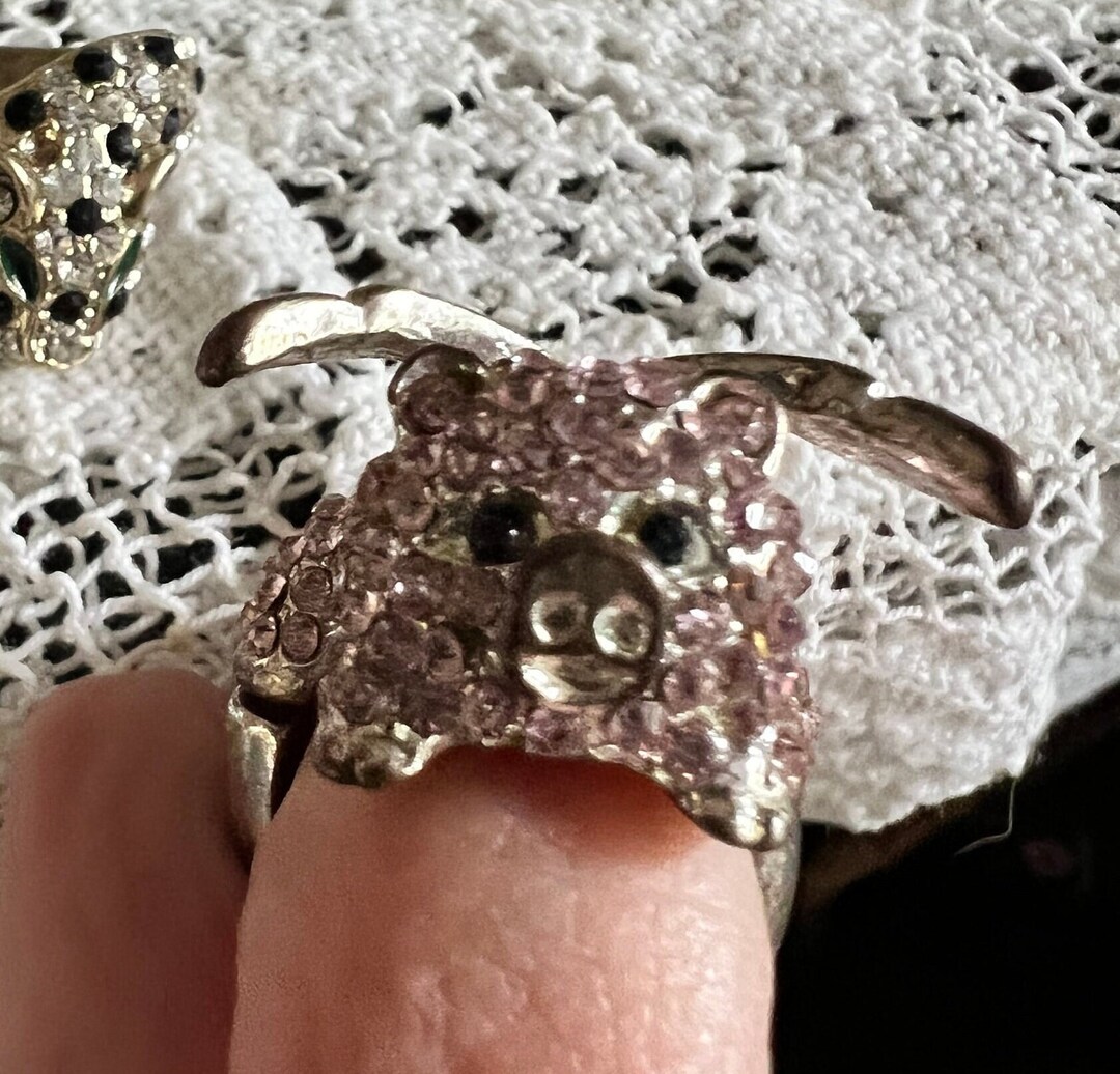 When PIGS FLY Ring, Flying Pig Ring, Angel Wings Adorable Snout! Pink ...