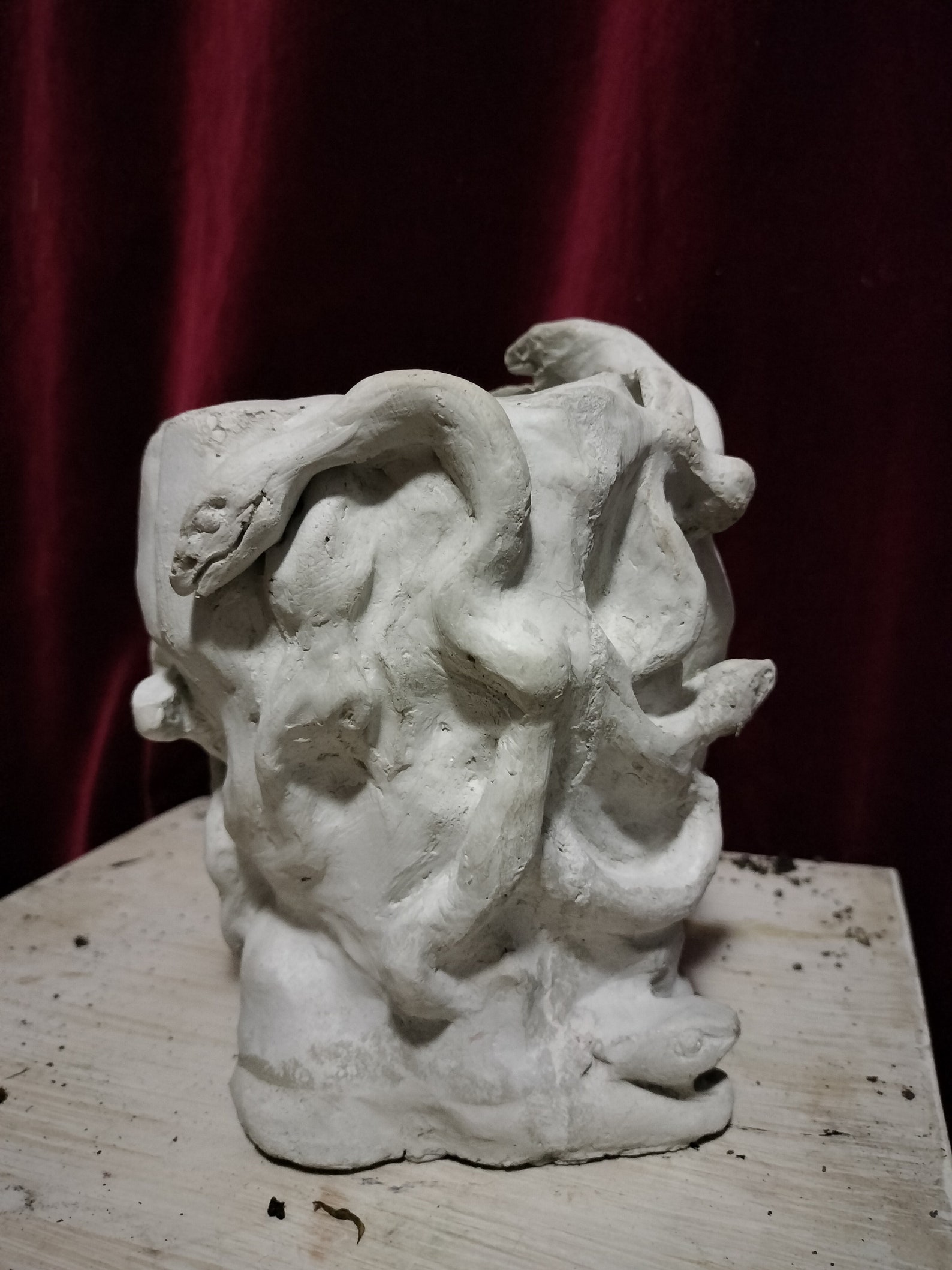 MEDUSA Planter Head, Original Hand Crafted, Water Drains Out of Her ...