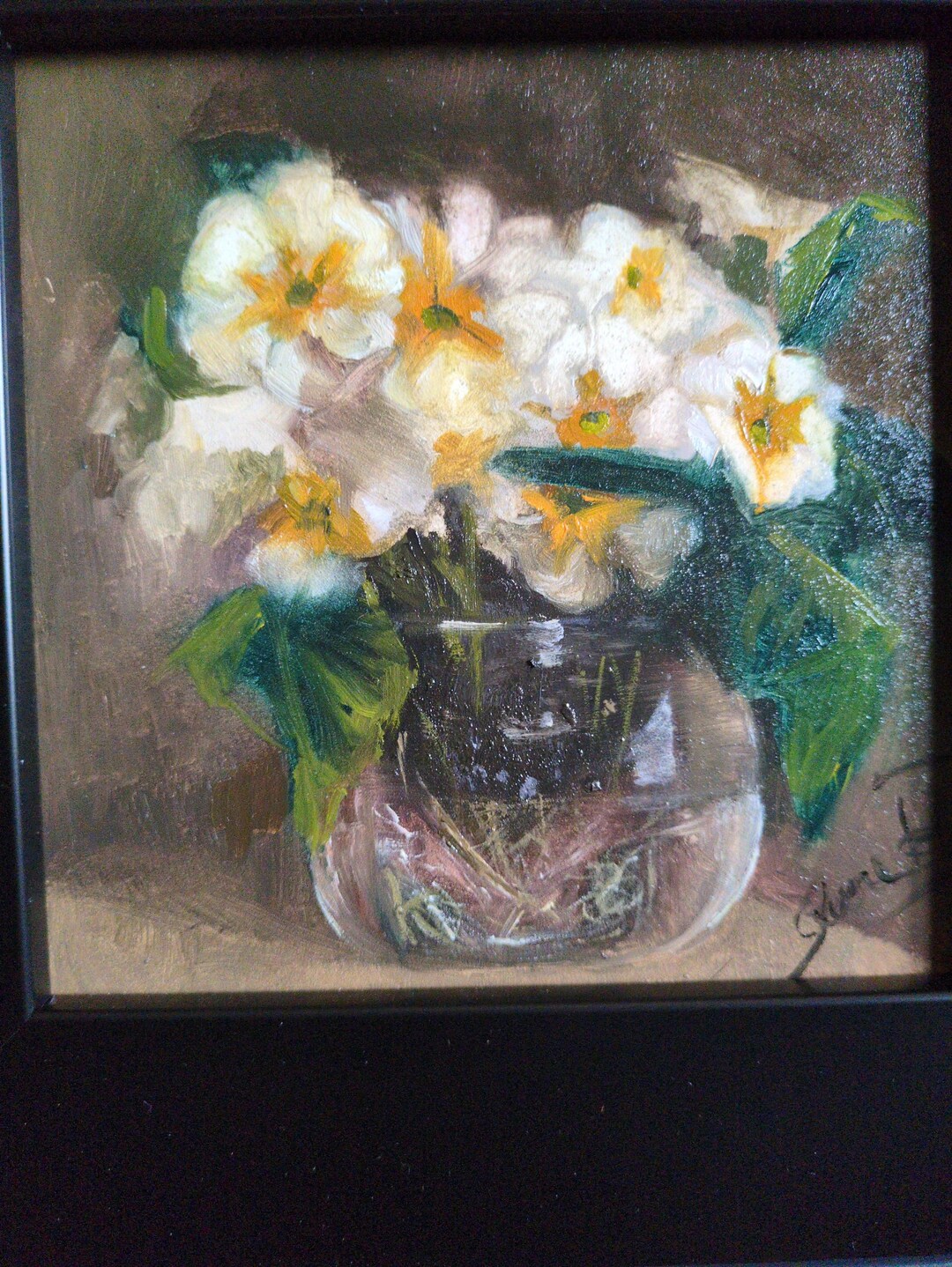 Prim Roses Oil Painting - Etsy