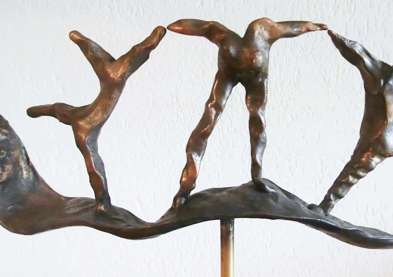 DANCE Bronze Sculpture/ Pod With Dancing Figures Without Hat/ - Etsy