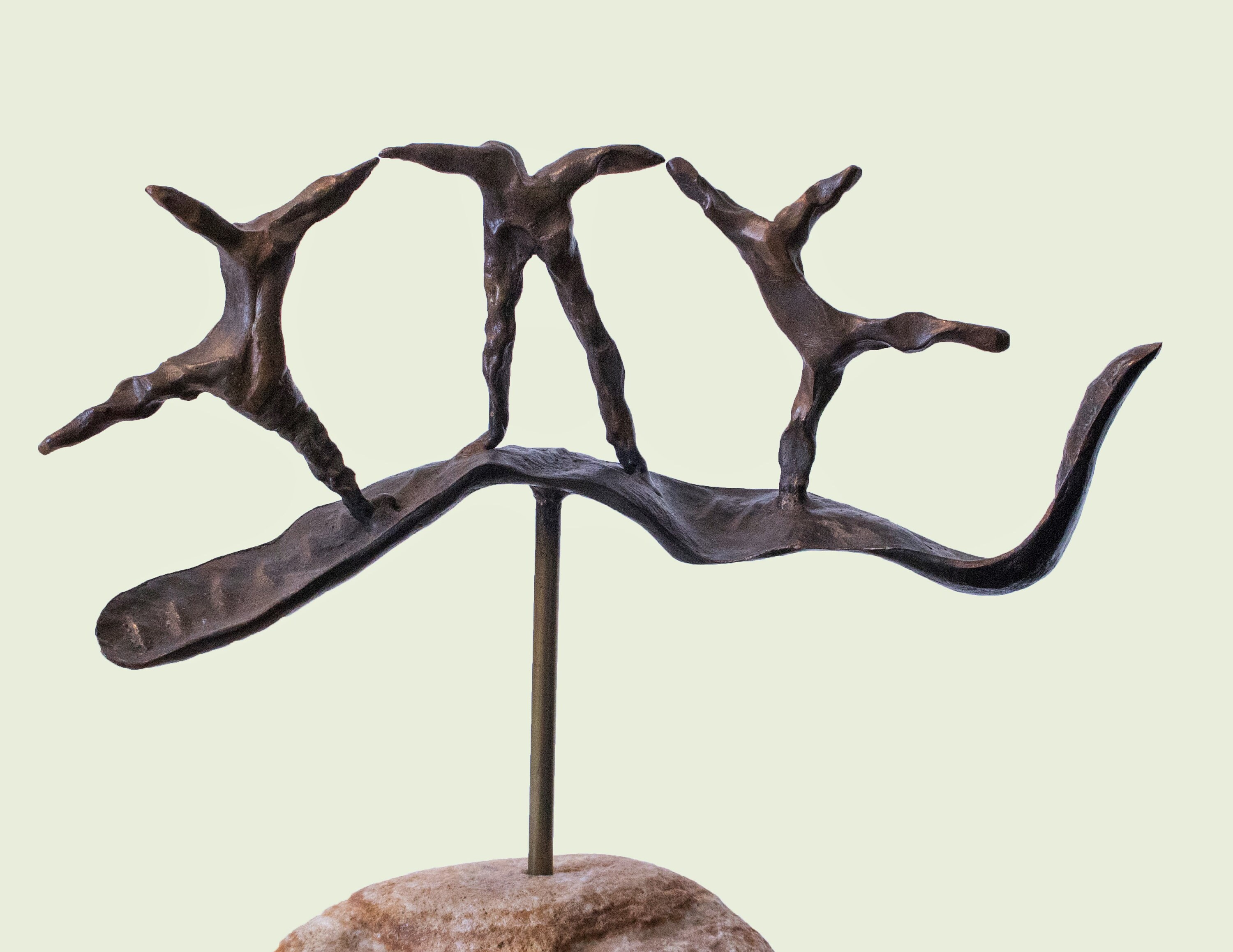 DANCE Bronze Sculpture/ Pod With Dancing Figures Without Hat/ - Etsy