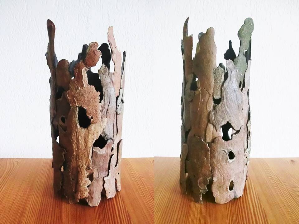 TRUNK Decorative Plane-tree Bark Stuck With Wax/ Can Be Cast in Bronze ...