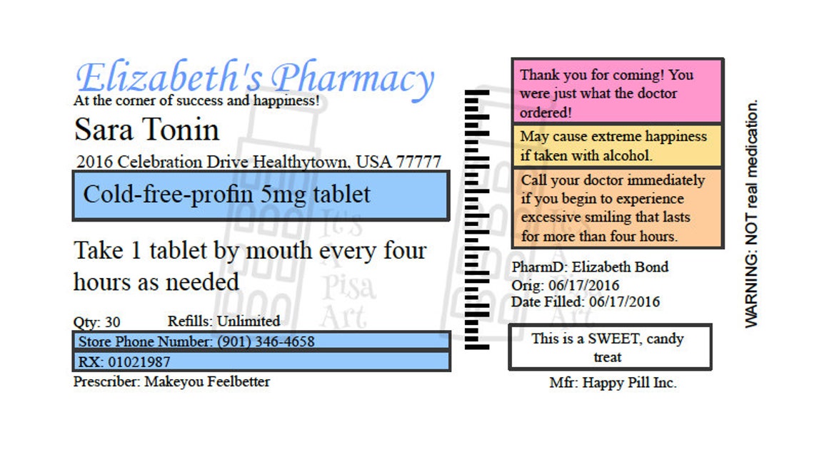 Personalized Pharmacy Pill Bottles With Labels - Etsy