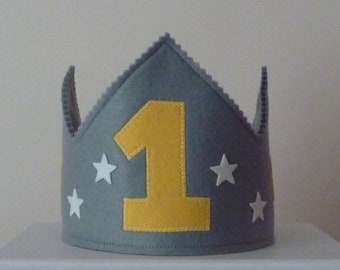 Personalized Felt Birthday Crown Multiple Numbers - Etsy