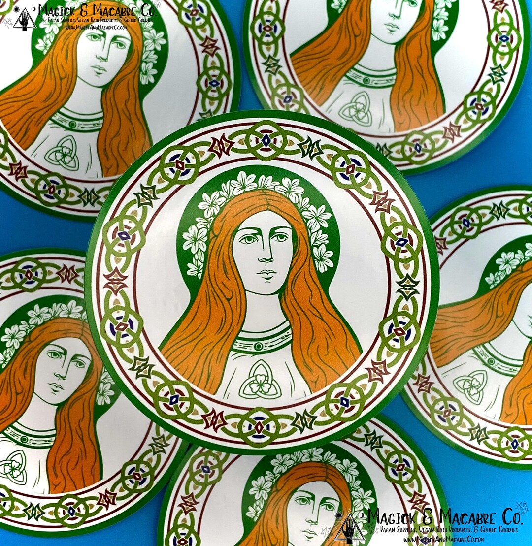 Goddess Brigid Vinyl Sticker | Brigid Sticker | Patron Saint of Ireland ...