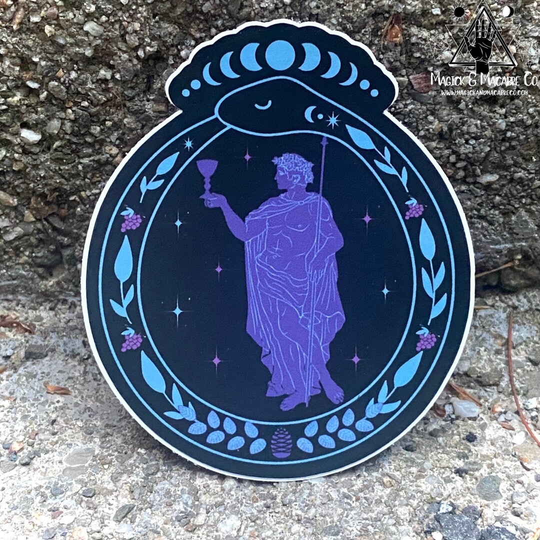 Dionysus Vinyl Sticker | Dionysus Sticker | Pagan | Witchcraft | Goth ...