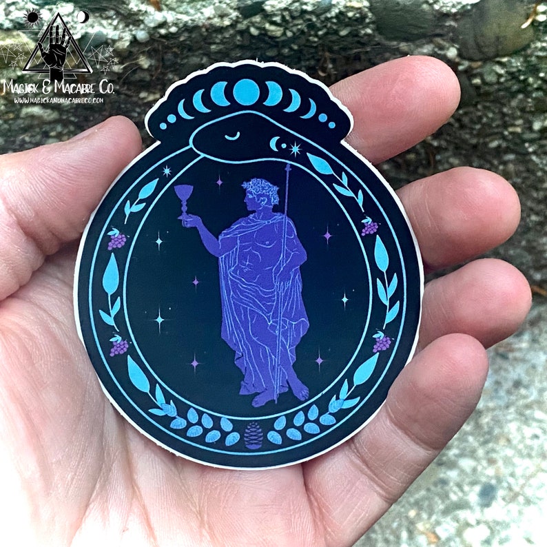 Dionysus Vinyl Sticker Dionysus Sticker Pagan Witchcraft - Etsy