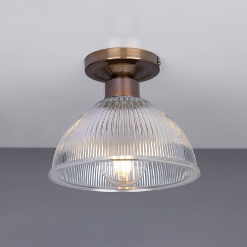 Calix Holophane Glass Flush Ceiling Light 30cm - Etsy
