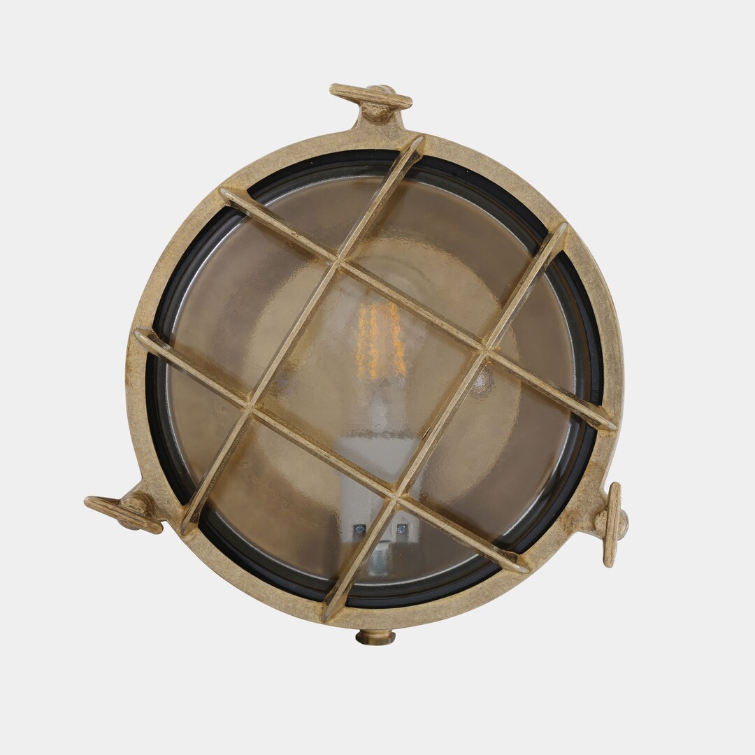 Adoo Nautical Round Bulkhead Wall Light 21cm IP54 - Etsy