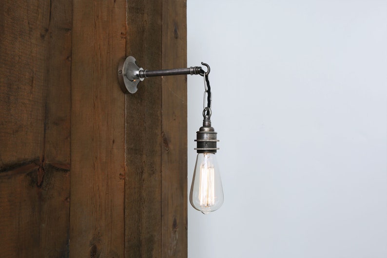 Prei Industrial Vintage Bare Bulb Wall Sconce - Etsy