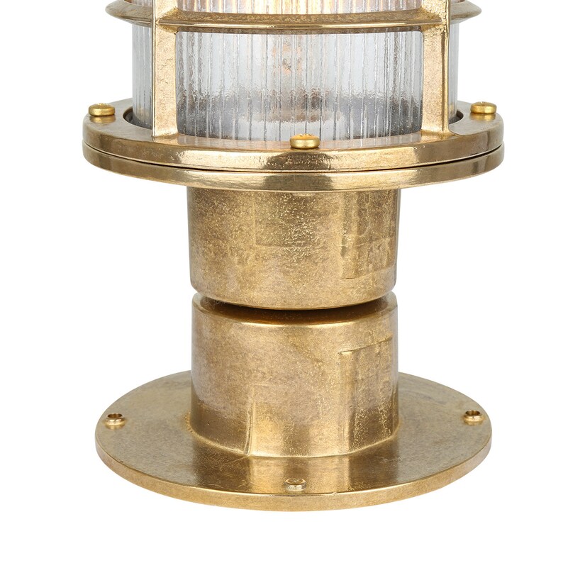 Tulia Brass Outdoor Column Pathway Light - Etsy