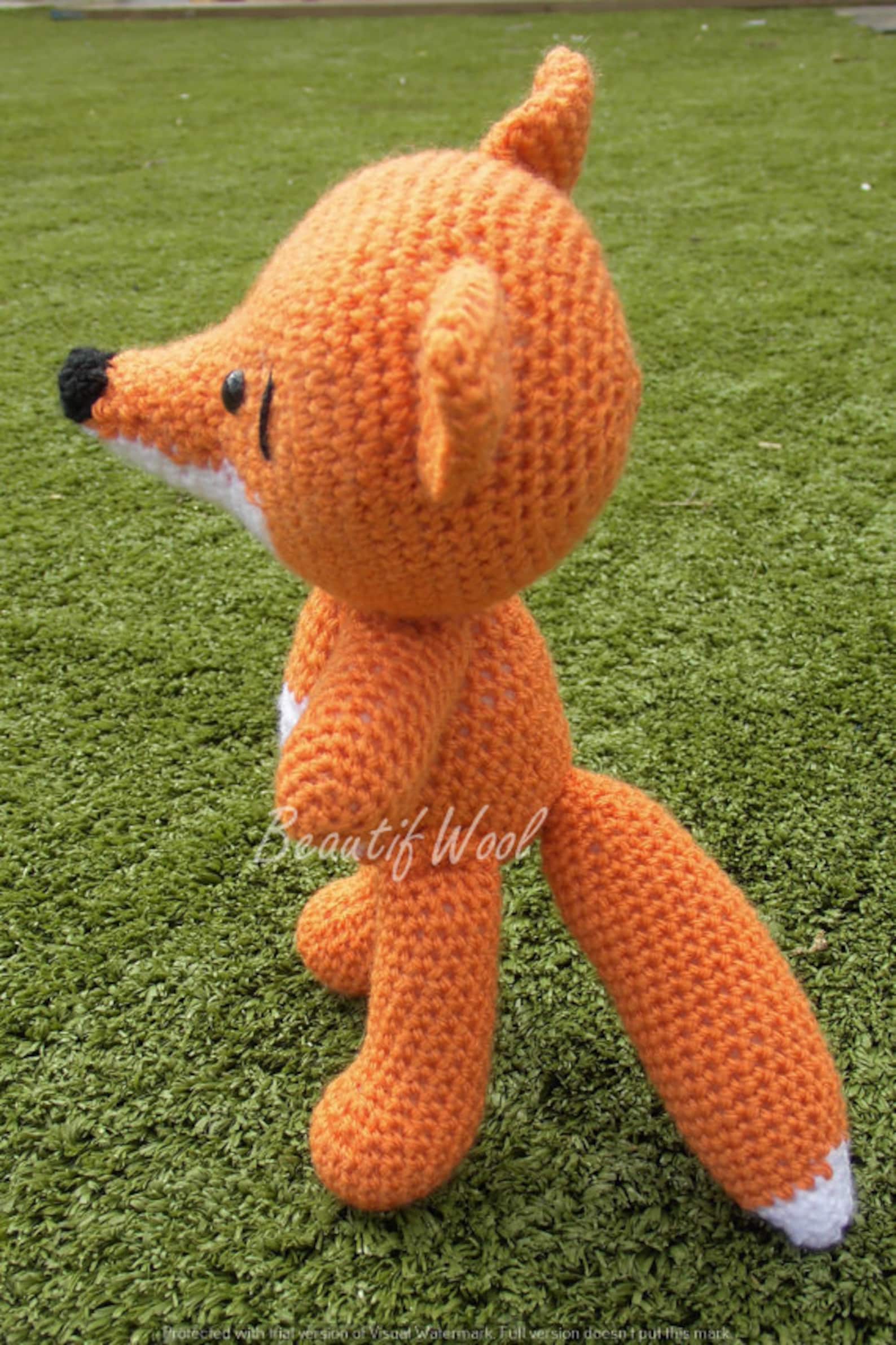 Foxy Crochet Fox Handmade Fox Teddy Gruffalo Fox | Etsy