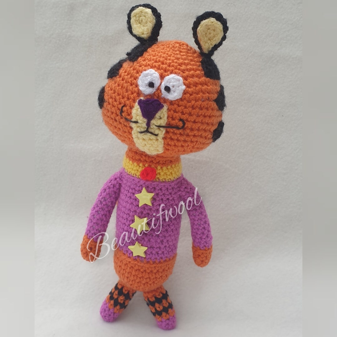 King Tiger - Hey Duggee - Cbeebies - Handmade - Tiger- Crochet - Etsy