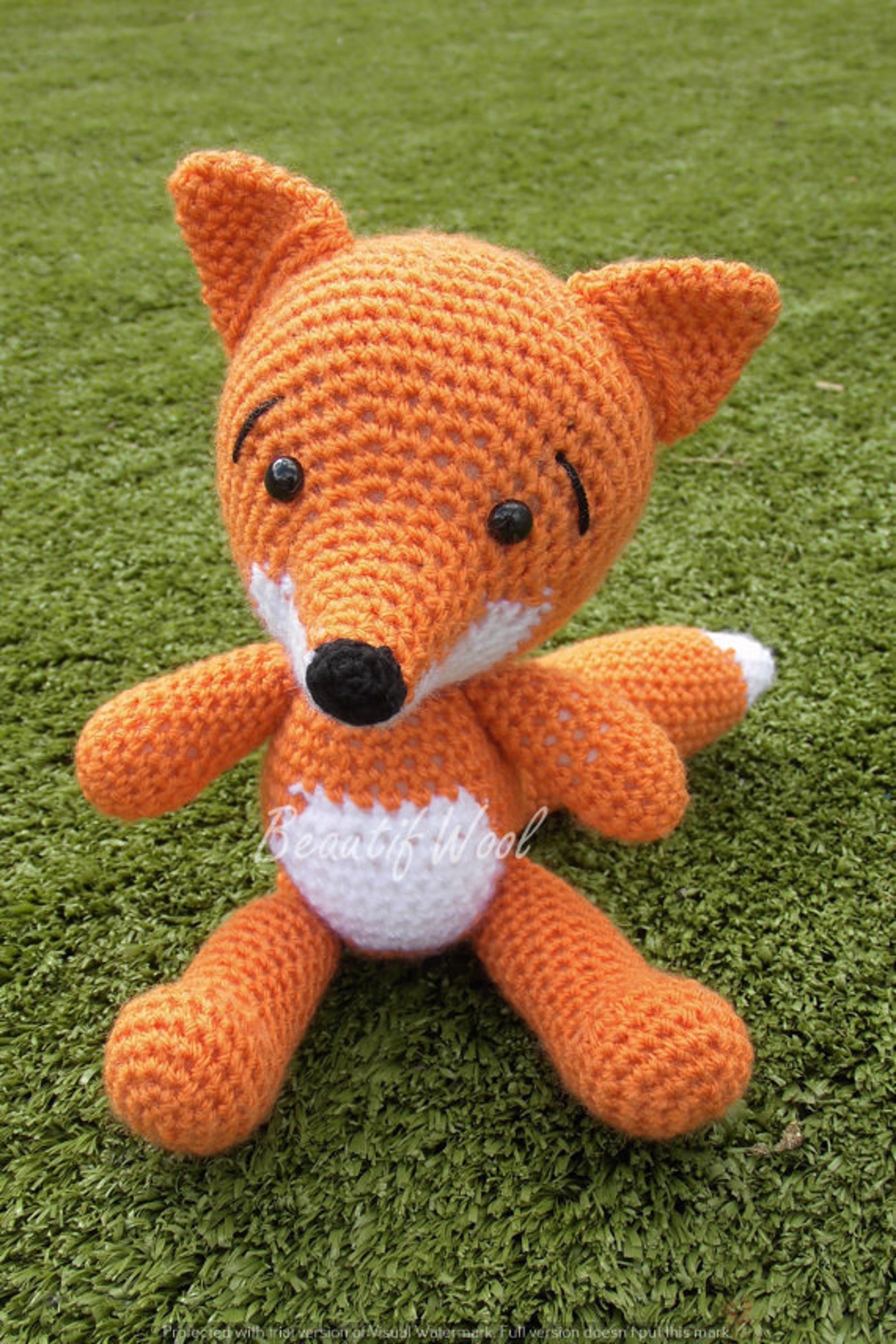 Foxy Crochet Fox Handmade Fox Teddy Gruffalo Fox | Etsy