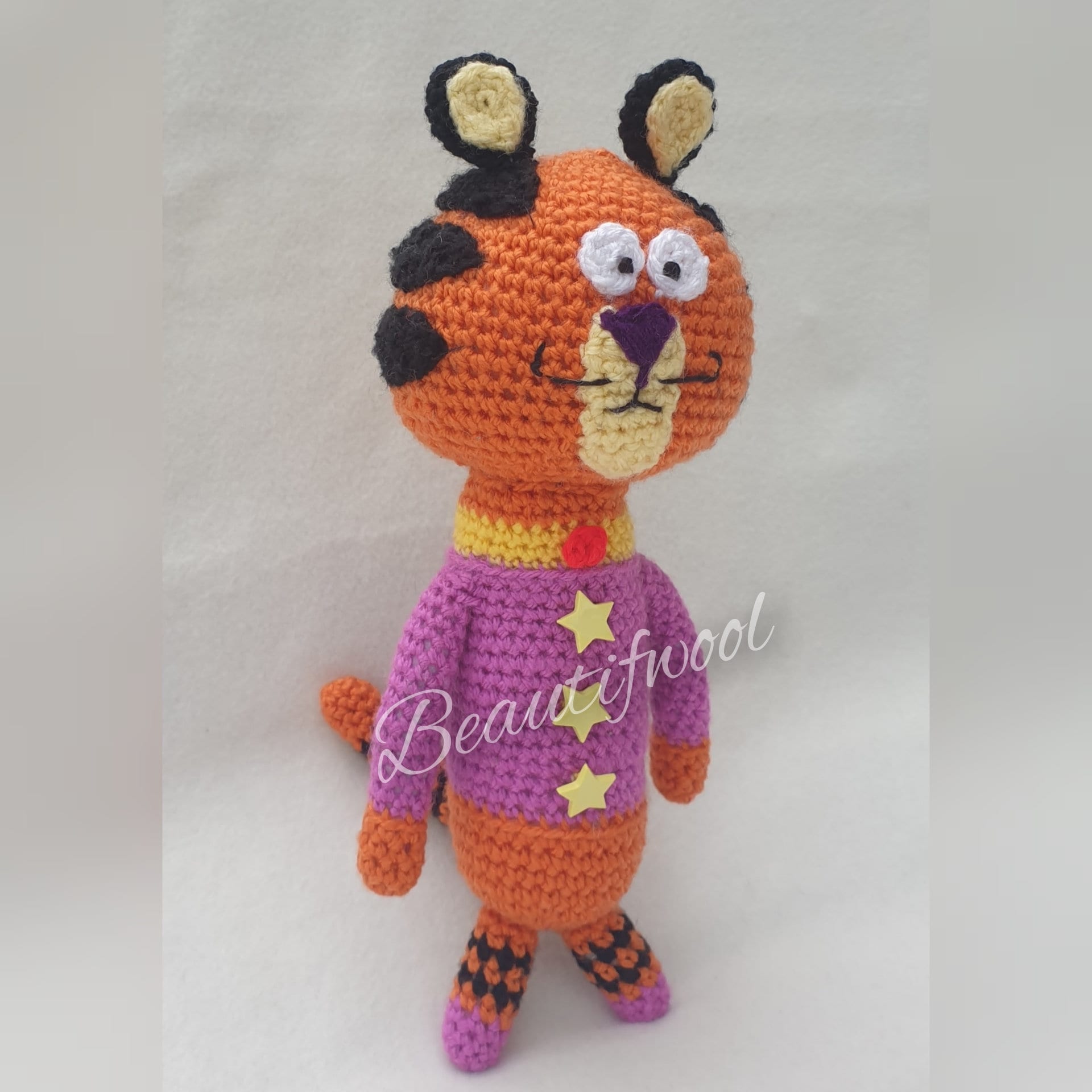 King Tiger Hey Duggee Cbeebies Handmade Tiger Crochet - Etsy