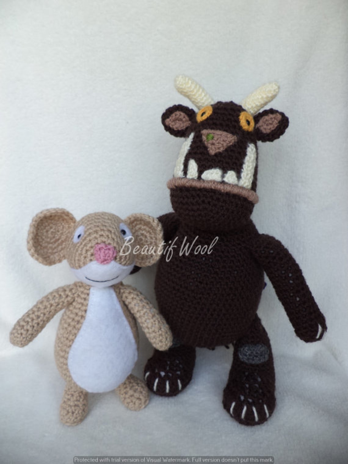 The Little Brown Mouse Gruffalo Stories Crochet Handmade - Etsy