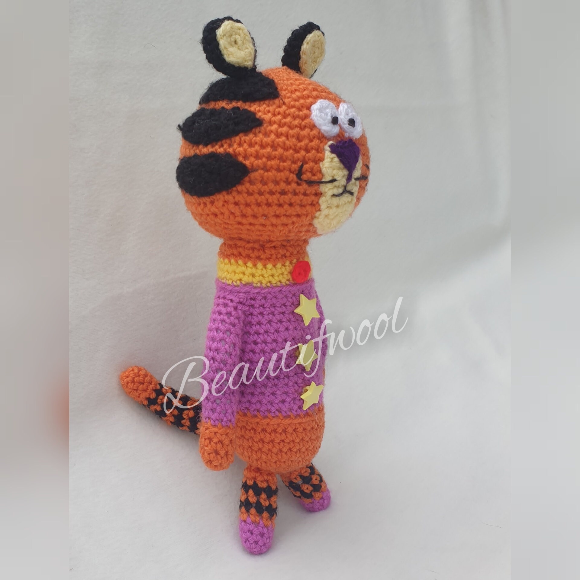 King Tiger Hey Duggee Cbeebies Handmade Tiger Crochet - Etsy