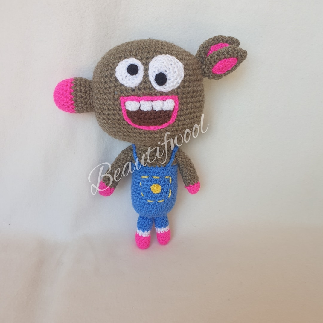 Hyena - Laughing Hyena - Hey Duggee - Cbeebies - Handmade - Crochet - Etsy