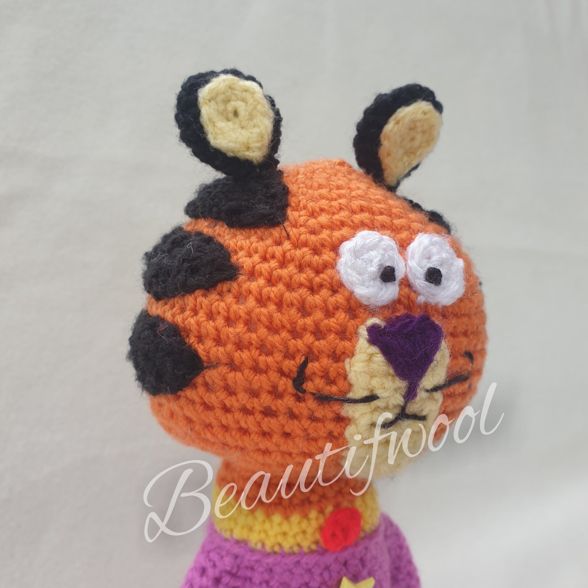 King Tiger Hey Duggee Cbeebies Handmade Tiger Crochet - Etsy