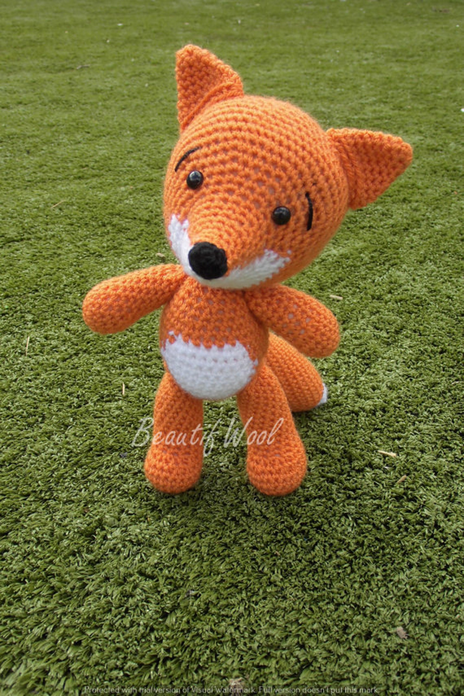 Foxy Crochet Fox Handmade Fox Teddy Gruffalo Fox | Etsy