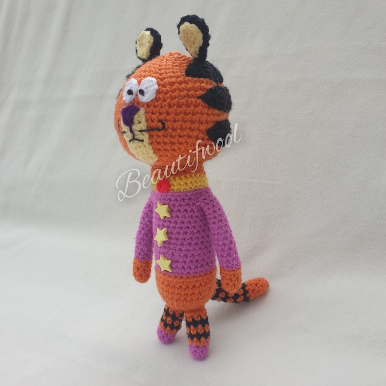 King Tiger Hey Duggee Cbeebies Handmade Tiger Crochet - Etsy